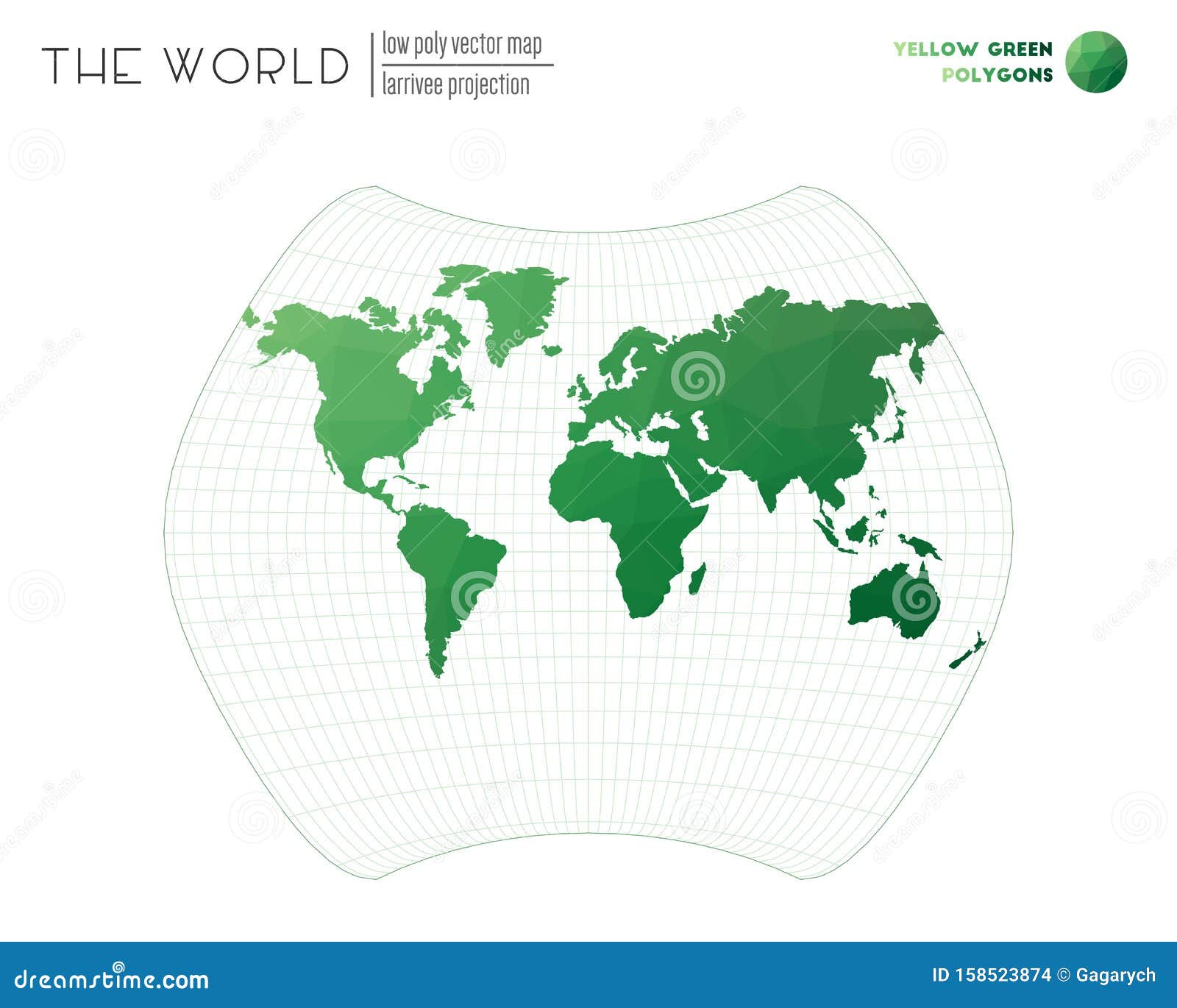 World Map with Vibrant Triangles. Stock Vector - Illustration of ...