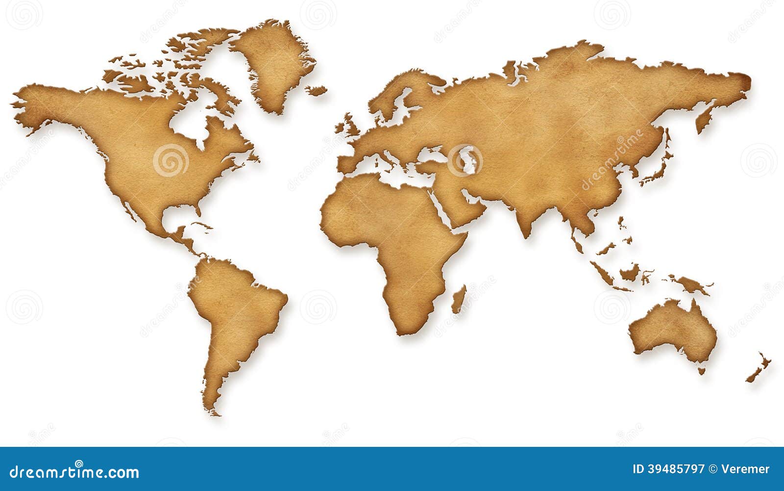 World Map Vintage Sepia Illustration Stock Illustration - Illustration ...
