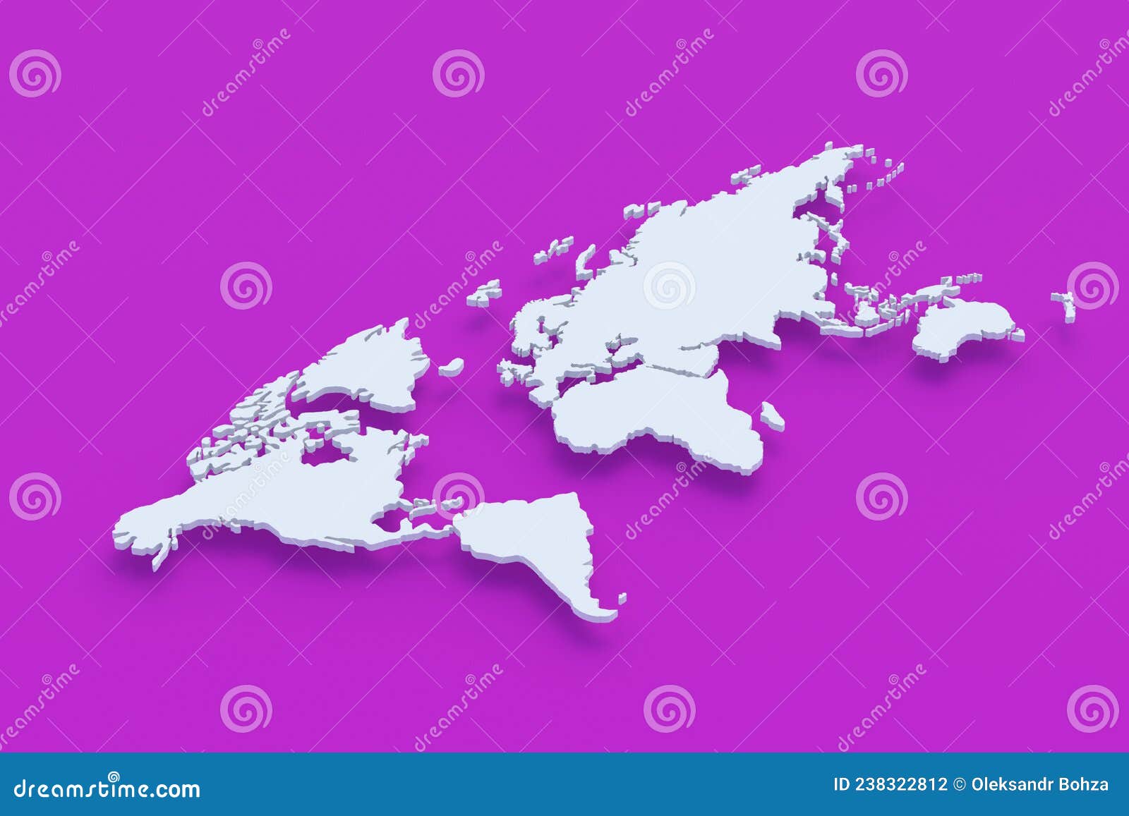 World Map on Violet Background Stock Illustration - Illustration of ...