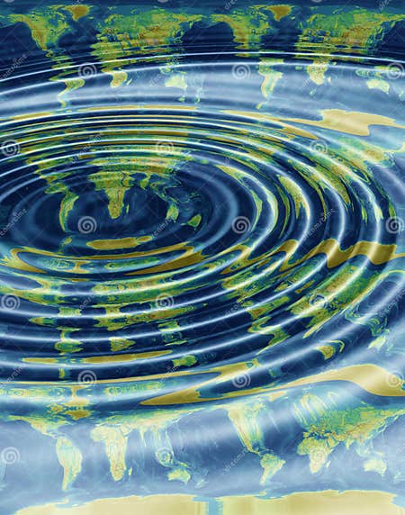 World map waves stock illustration. Illustration of globe - 1964500