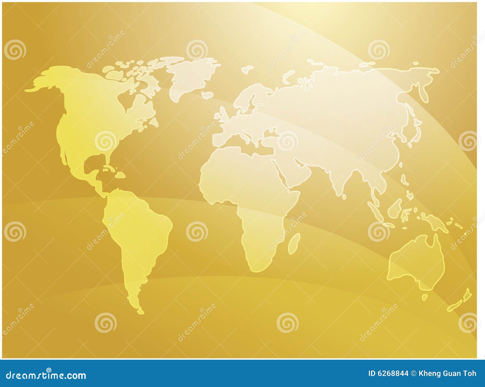 World Map Waves Vector Illustration | CartoonDealer.com #6268844