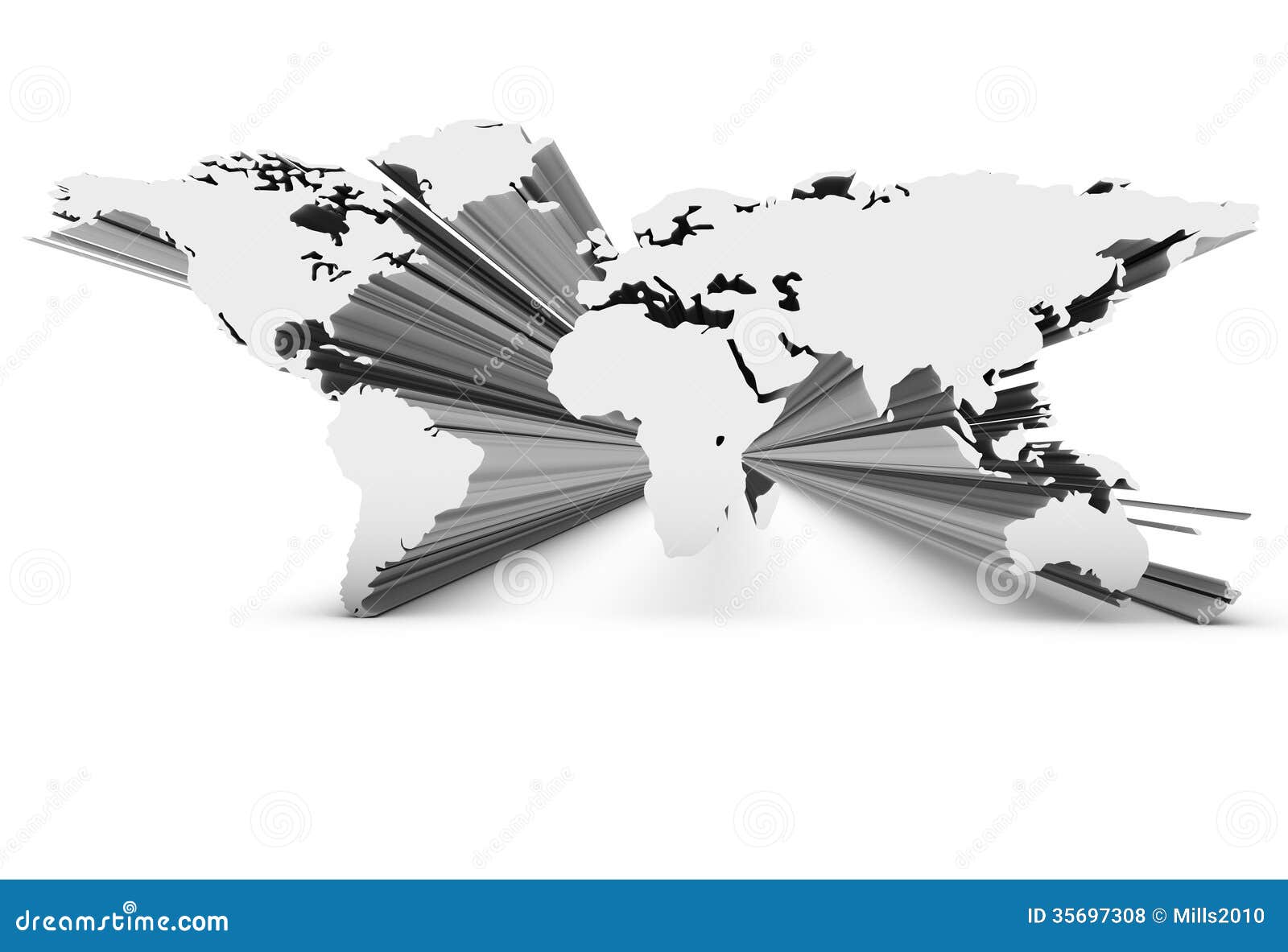 World map stock illustration. Illustration of white, geography - 35697308