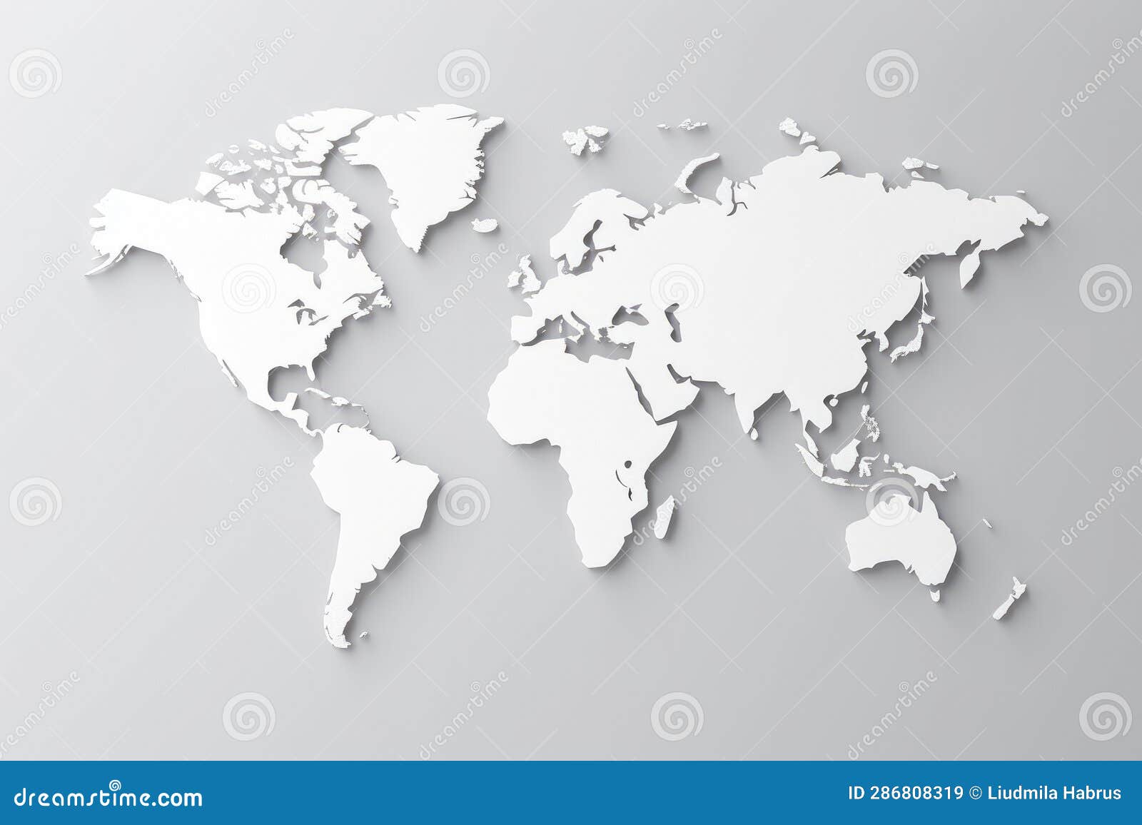 World Map on a White Background Stock Image - Image of atlas, travel ...