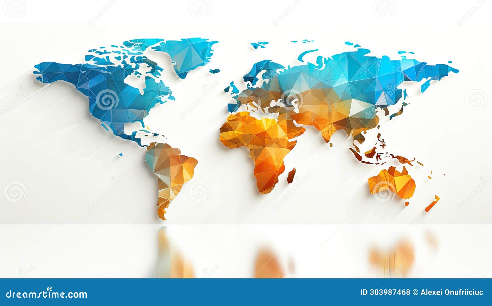 World Map on White Background Stock Illustration - Illustration of ...