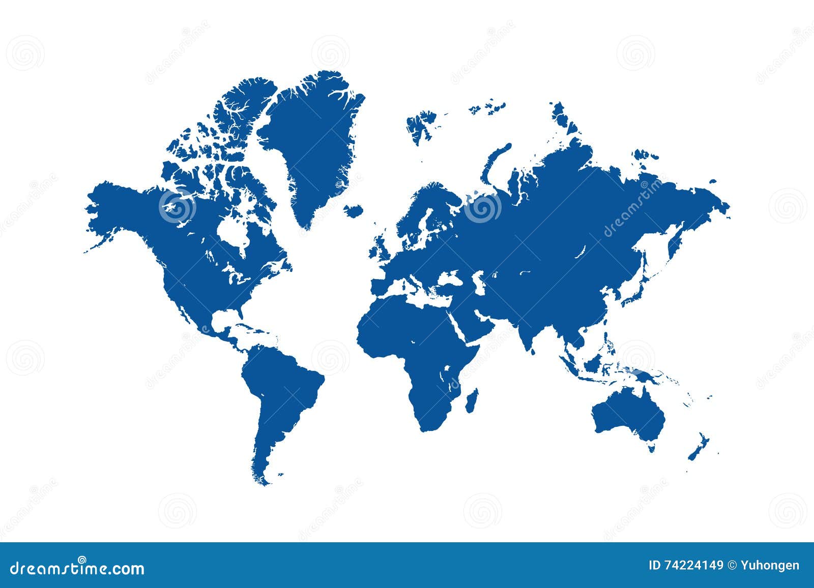 World map stock illustration. Illustration of blue, organization - 74224149