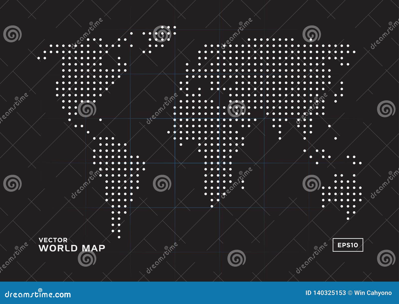 World Map Dots Black White Stock Illustrations – 2,124 World Map Dots ...