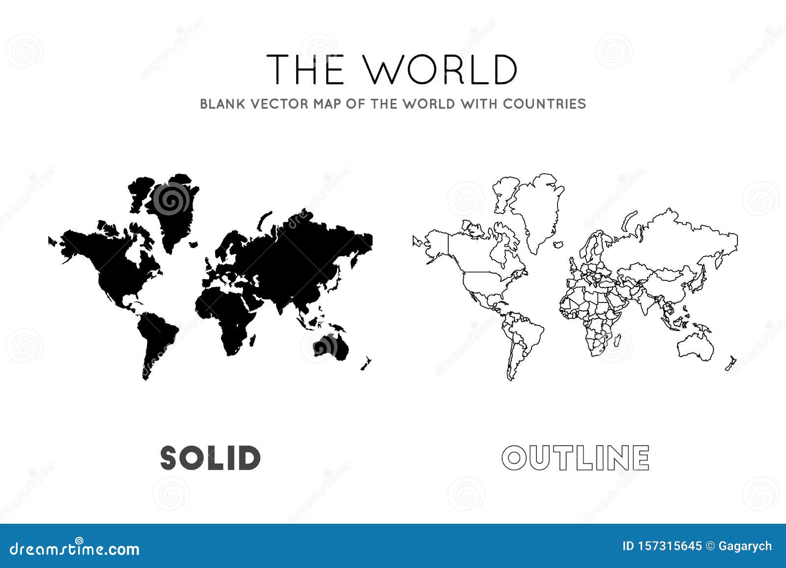 The World map. stock vector. Illustration of information - 157315645