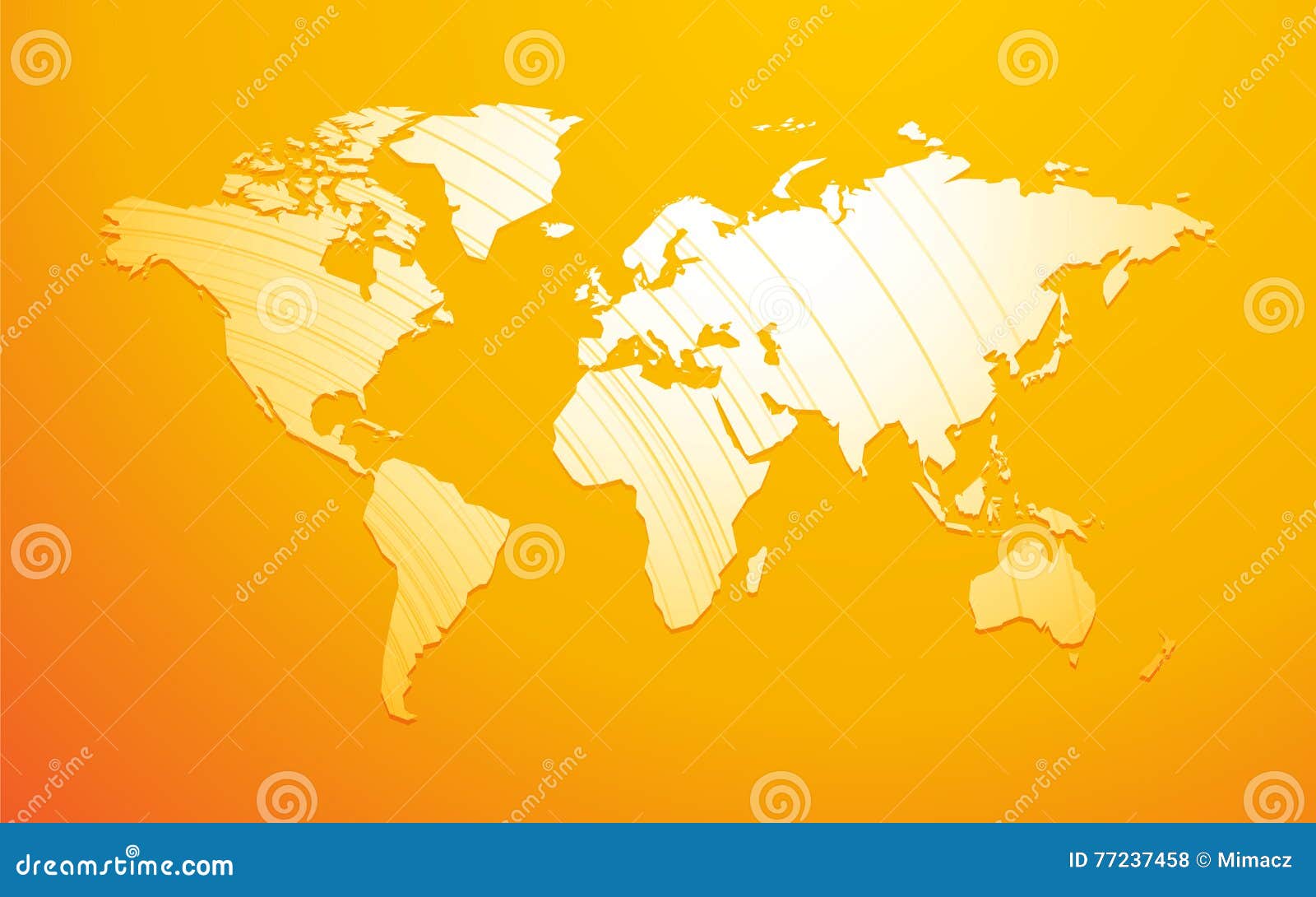 World Map Yellow Background Stock Illustration - Illustration of ...