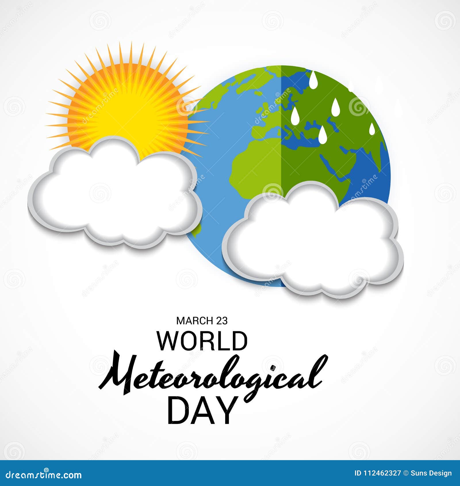 World Meteorological Day. stock illustration. Illustration of white ...