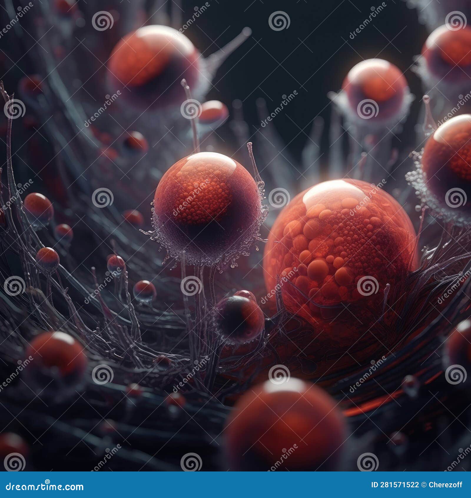 The World of Microorganisms Stock Illustration - Illustration of micro ...