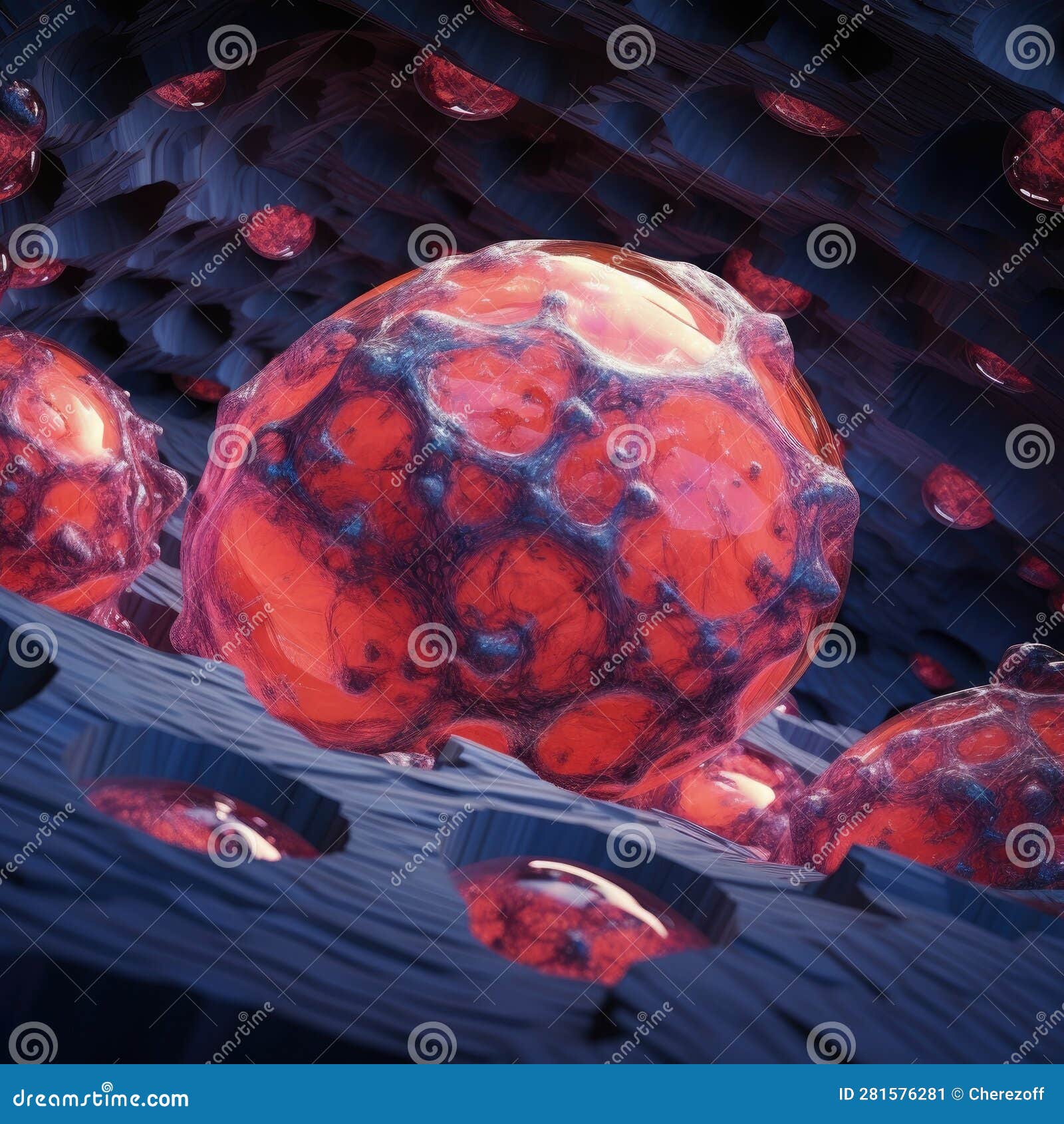 The World of Microorganisms Stock Illustration - Illustration of micro ...