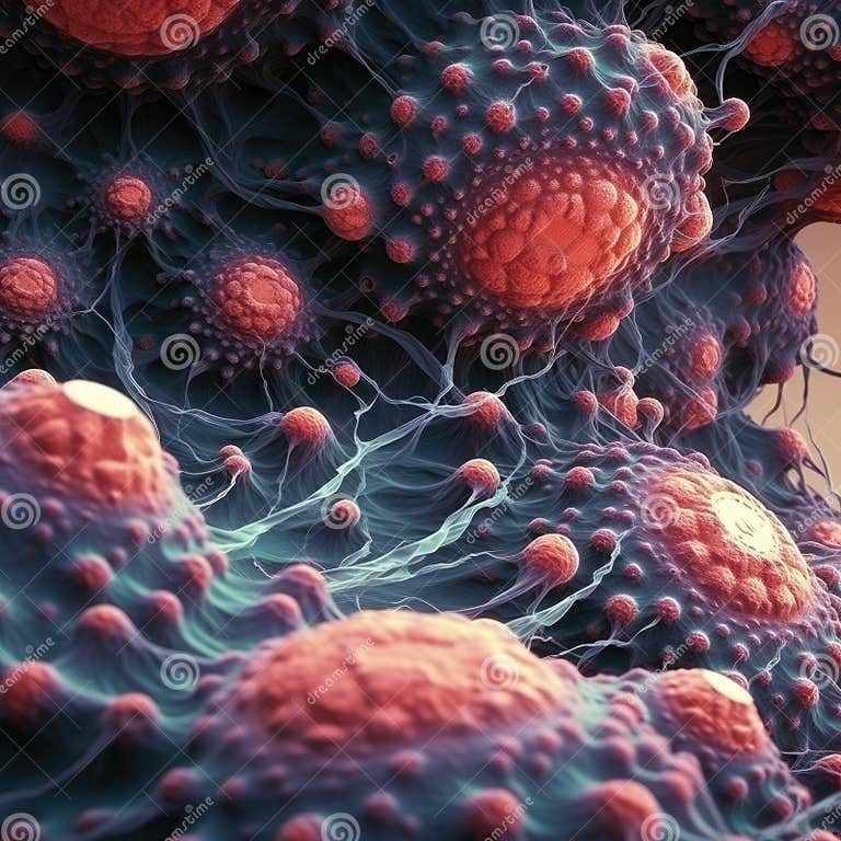 The World of Microorganisms Stock Illustration - Illustration of ...