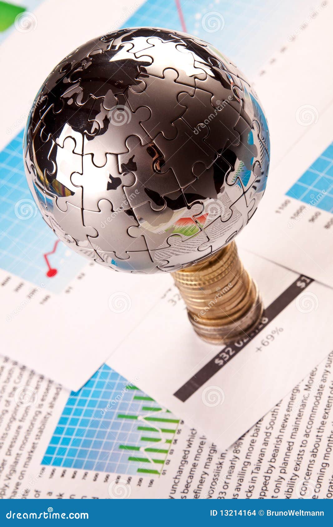 World on Money stock photo. Image of globe, international - 13214164