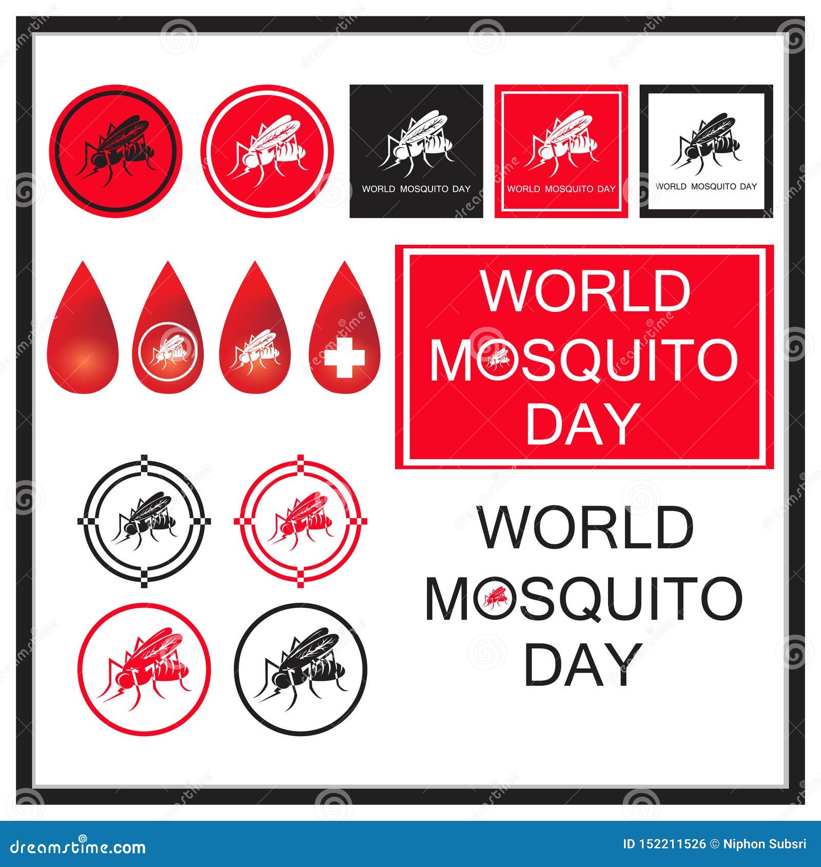 World Mosquito Day Vector for Health Content Stock Illustration ...