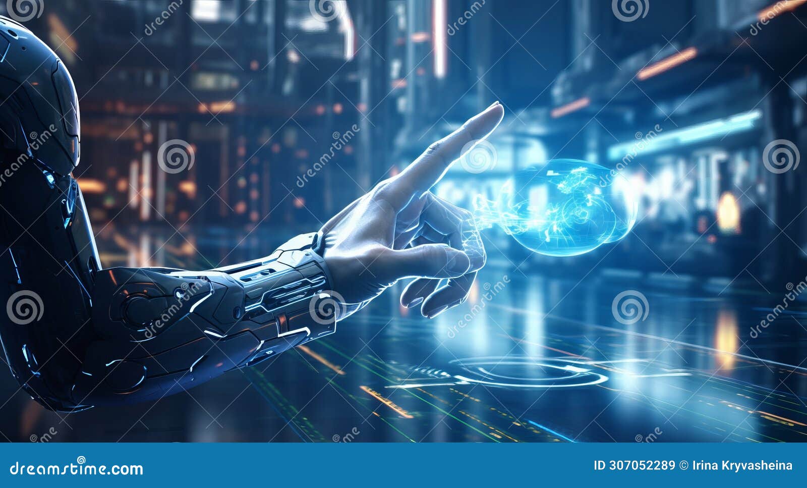 The World is Moving Towards Artificial Intelligence Stock Image - Image ...