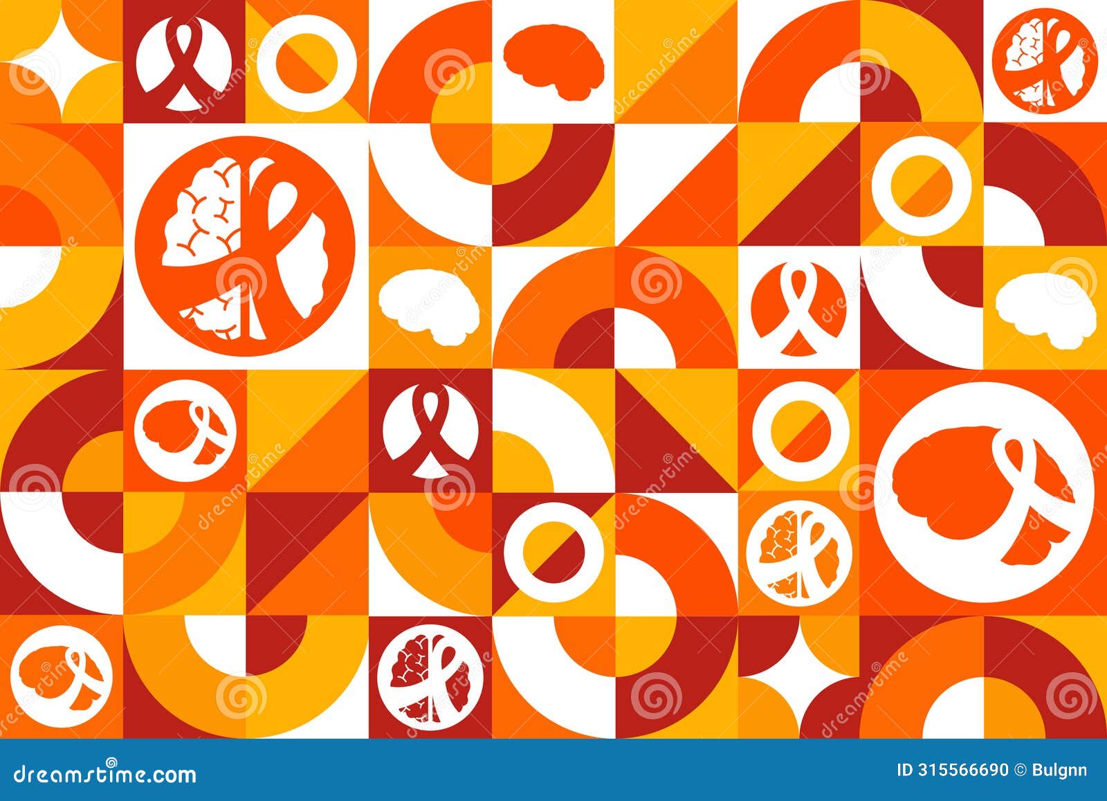 World Multiple Sclerosis Day. May 30. Seamless Geometric Pattern ...