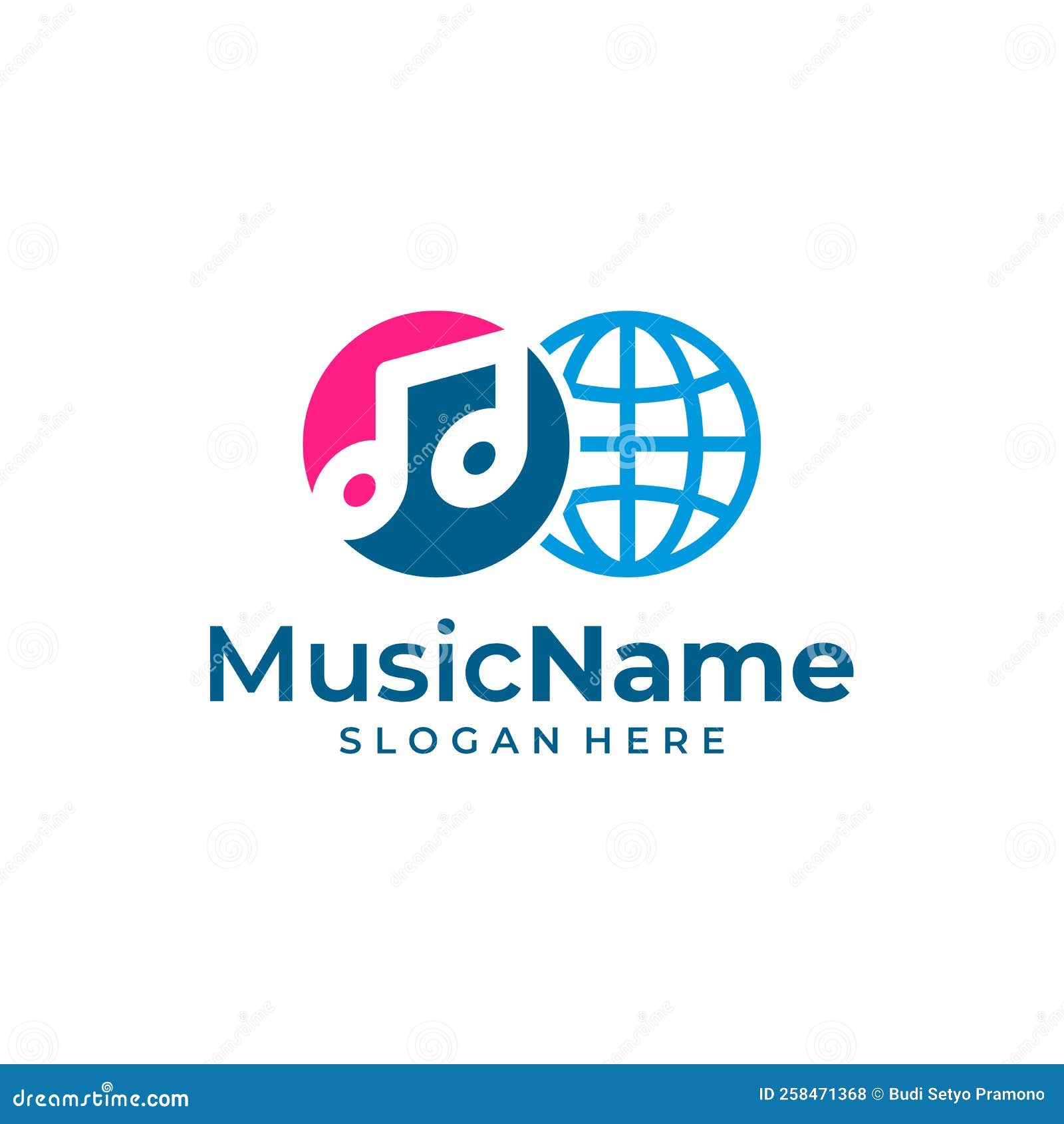 World Music Logo Template Design Vector, Emblem, Design Concept ...