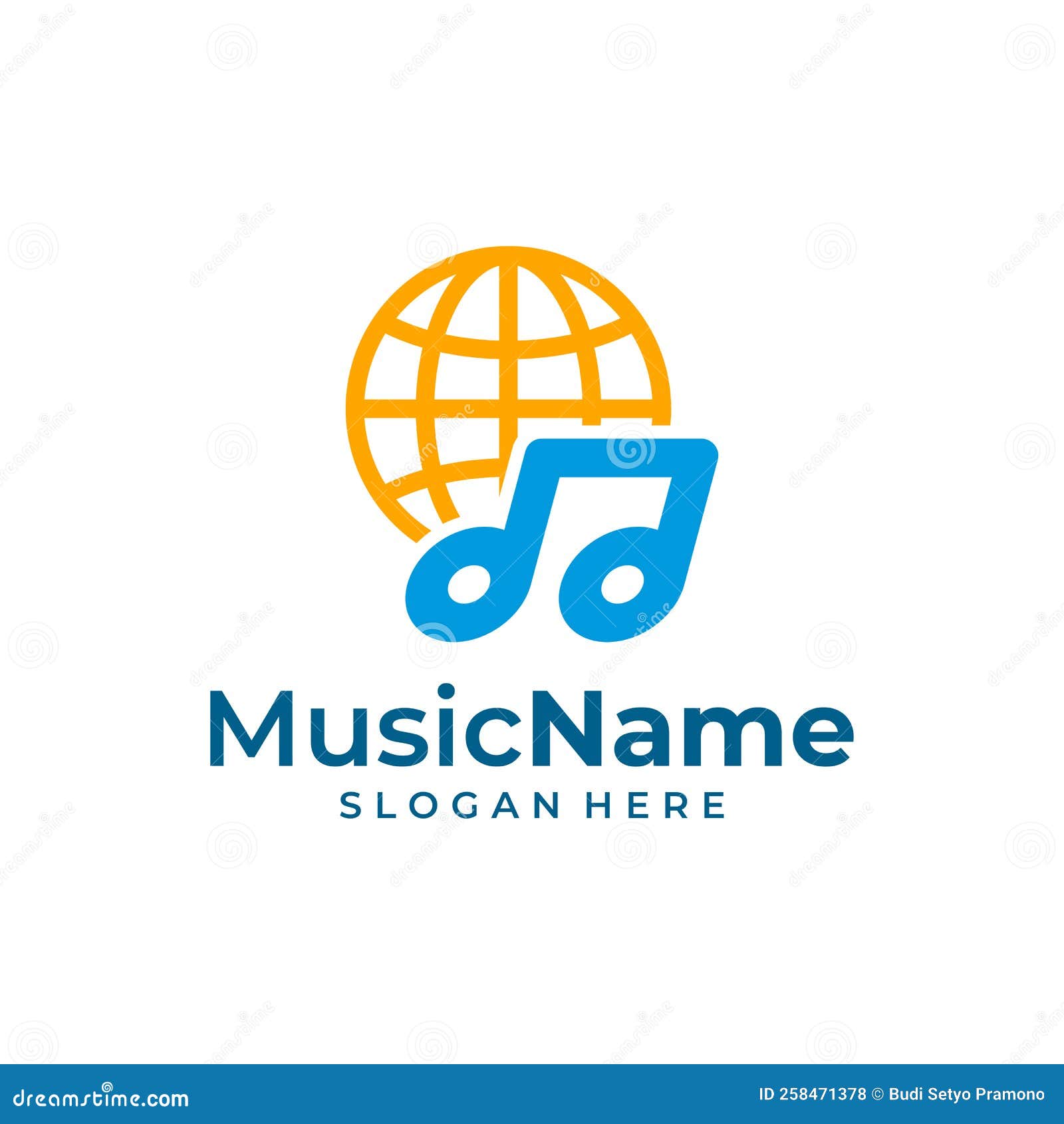 World Music Logo Template Design Vector, Emblem, Design Concept ...