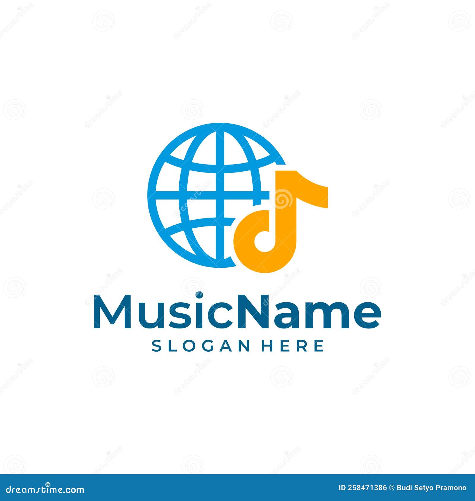 World Music Logo Template Design Vector, Emblem, Design Concept ...