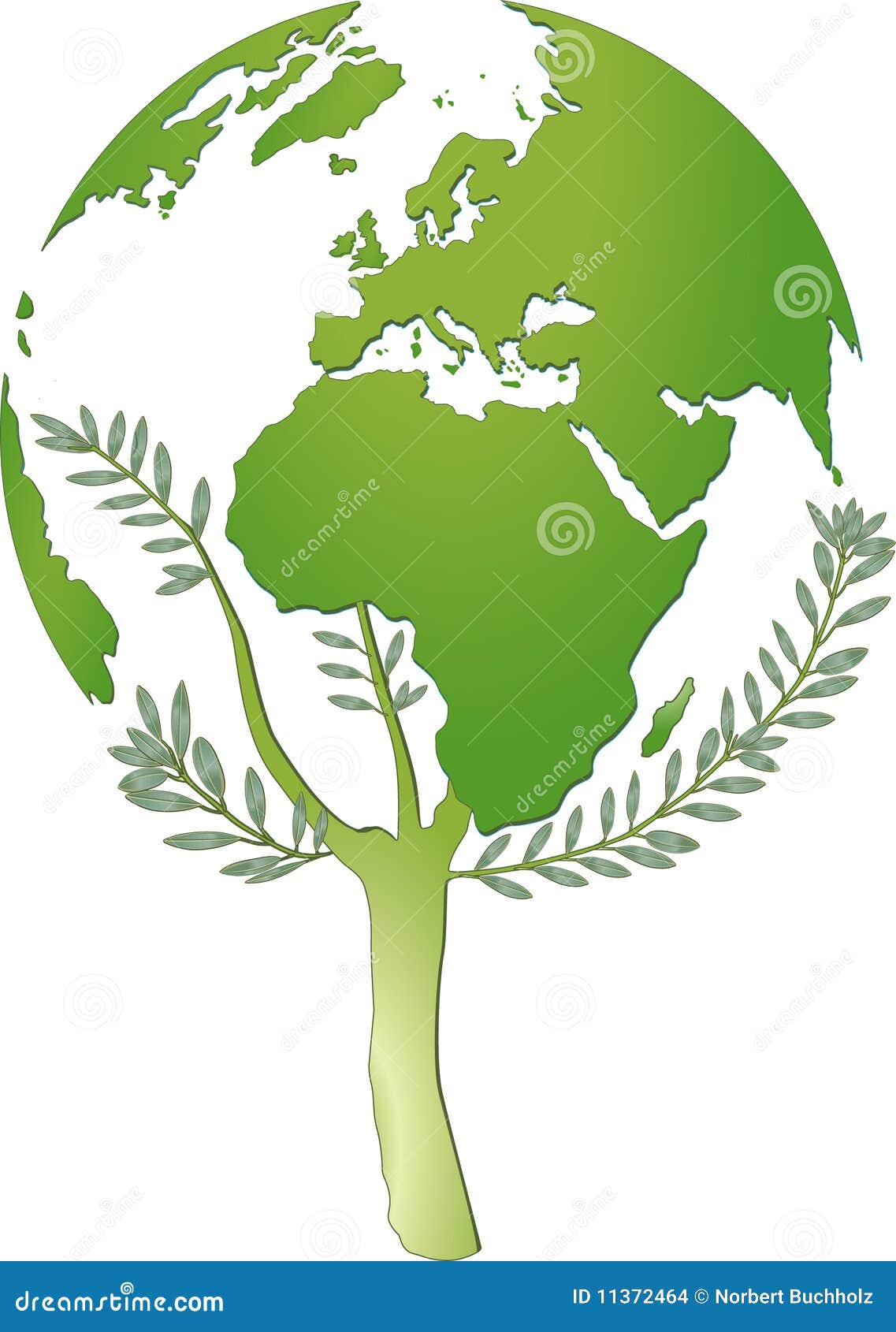 Nature Protection Hand Safeguards A Tree, Sunlight Bathes Green ...