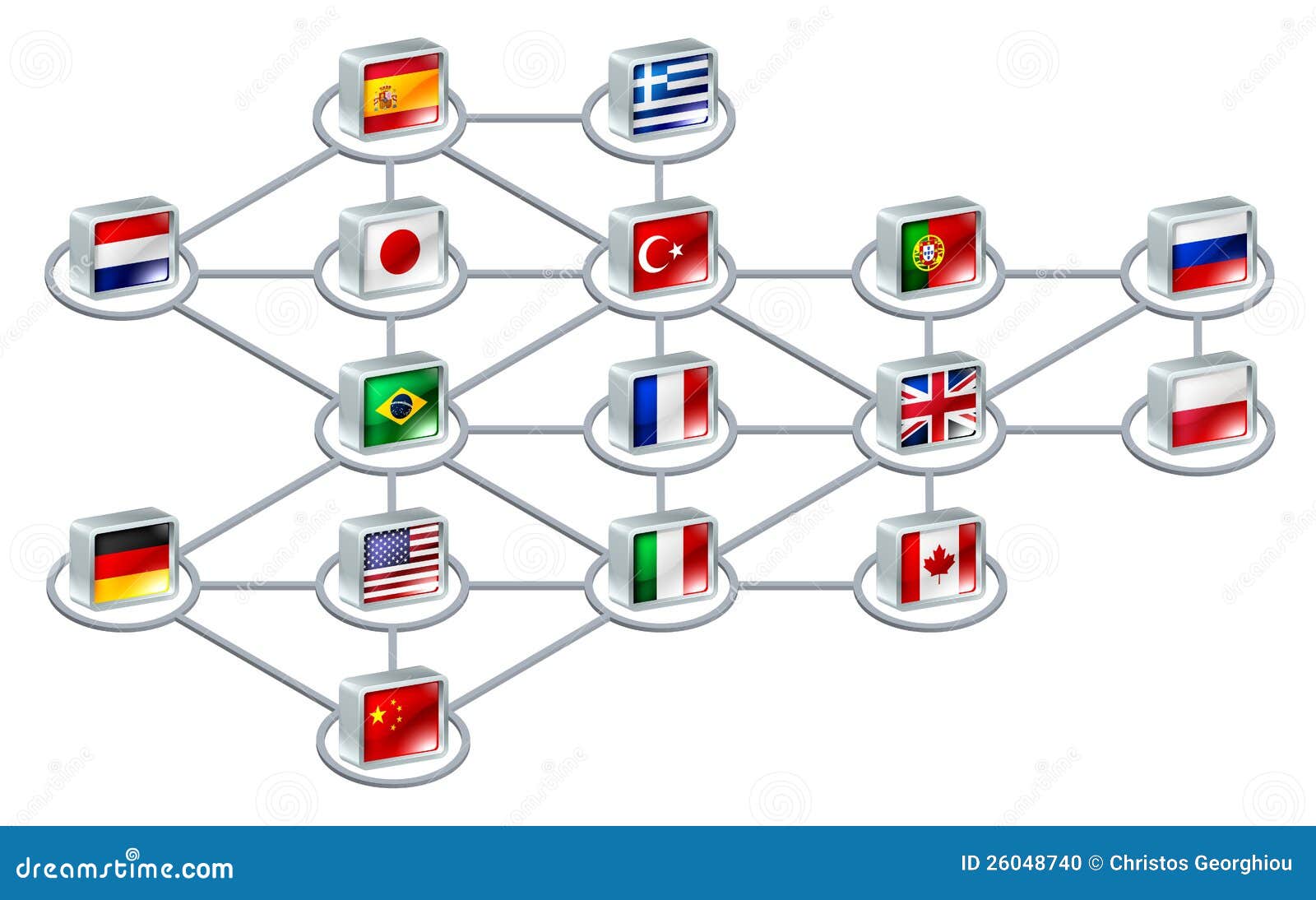 World network concept stock vector. Illustration of country - 26048740