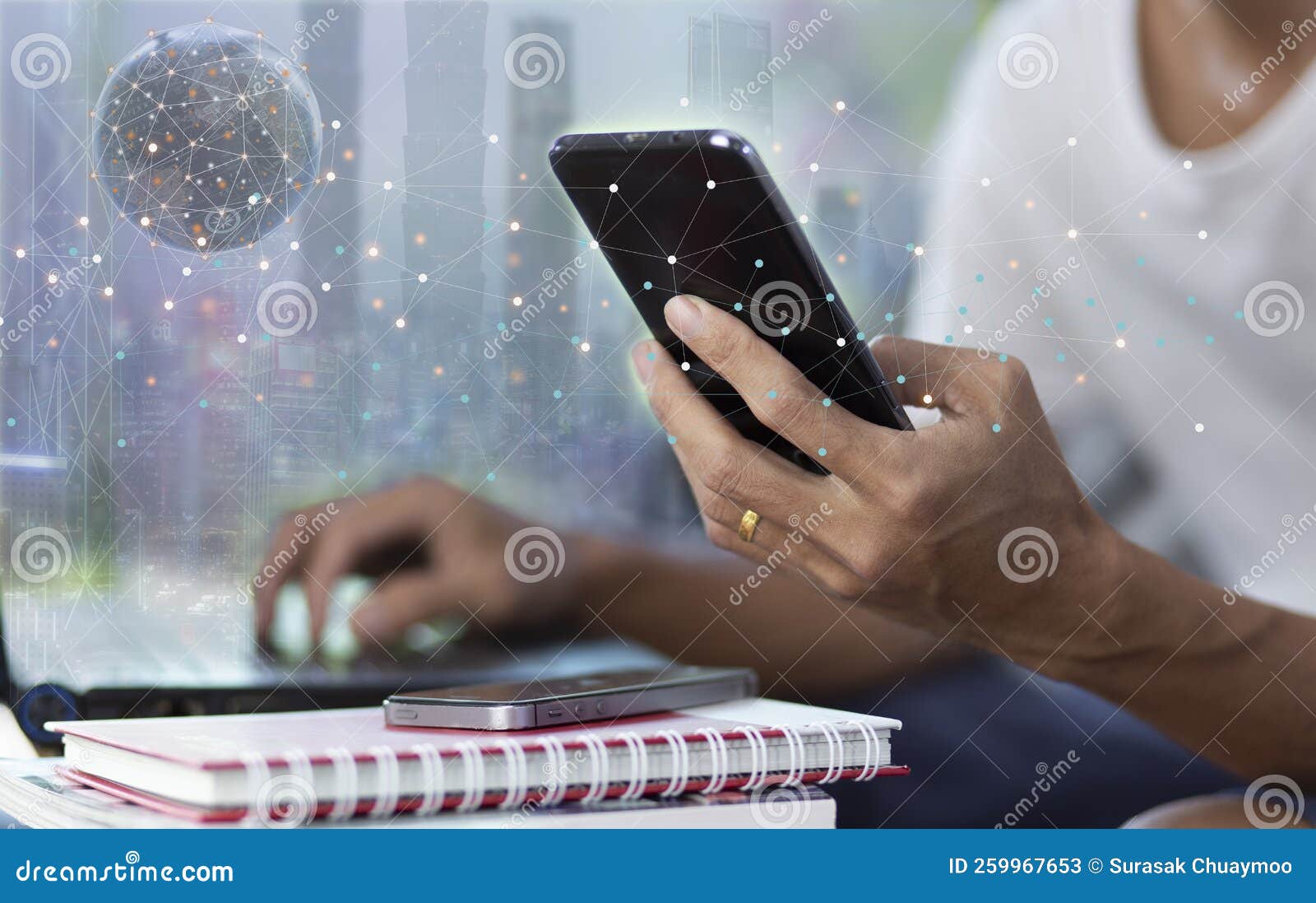 World Network Digital Data and Searching Big Data Link Connection and ...