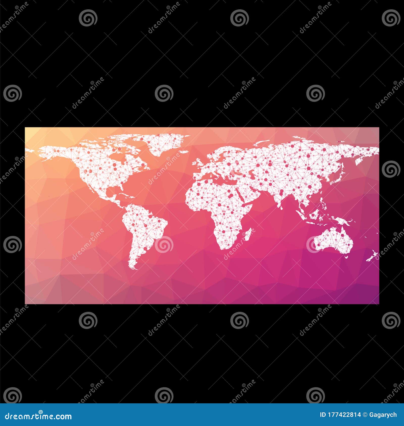 World network map. stock vector. Illustration of citizenship - 177422814