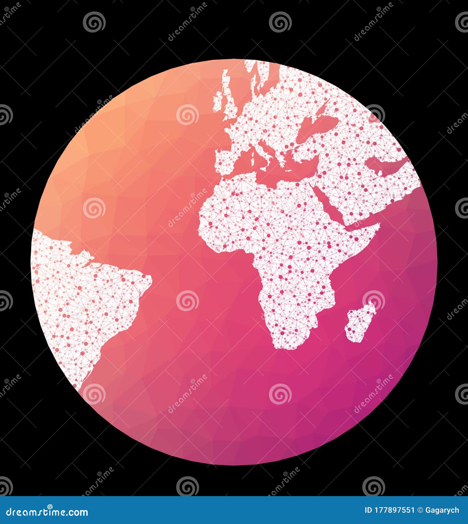 Gnomonic Projection Map