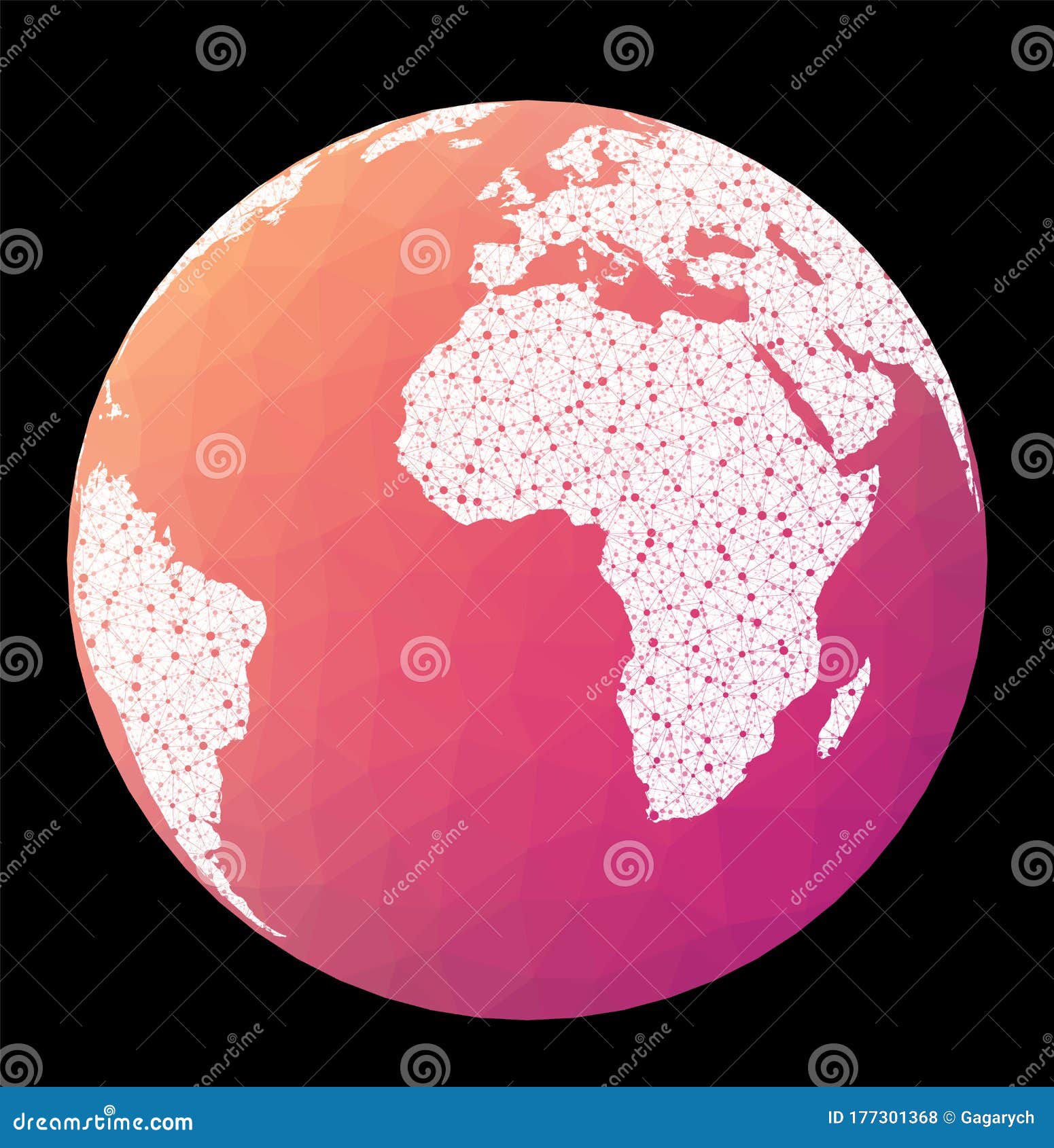 World network map. stock vector. Illustration of creative - 177301368
