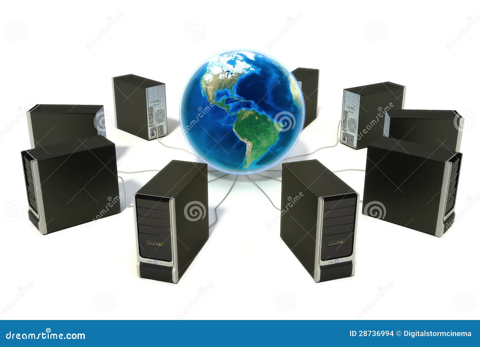 World networking stock illustration. Illustration of globe - 28736994