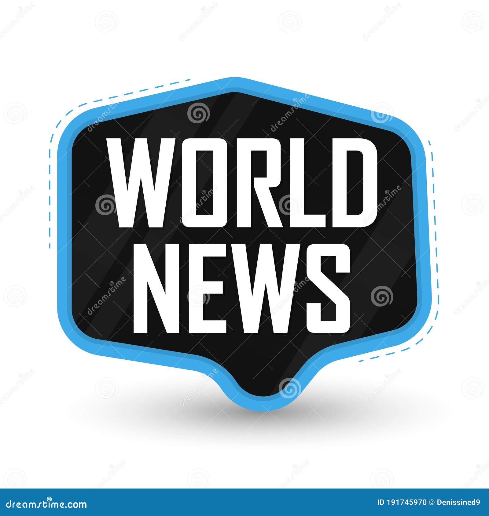 World News, Banner Design Template, Vector Illustration Stock Vector ...