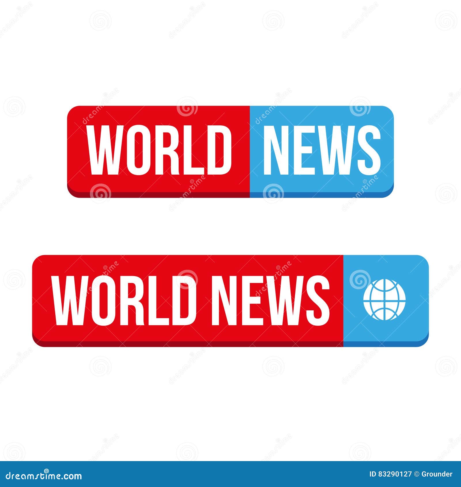 World News button vector stock vector. Illustration of concept - 83290127