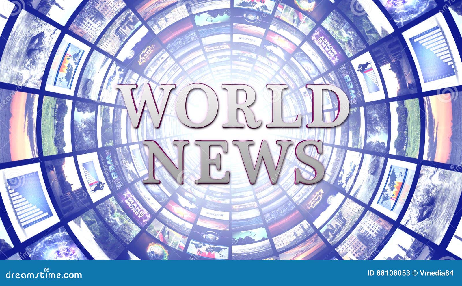 Monitors With World Map Royalty-Free Stock Photography | CartoonDealer ...