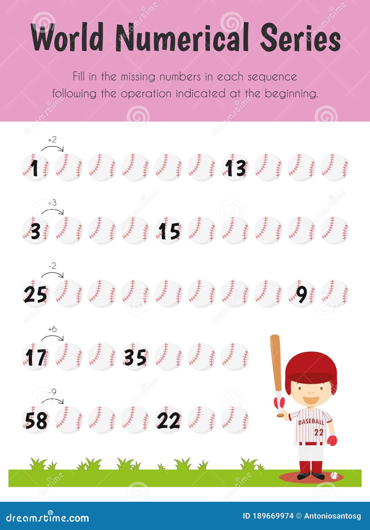 World Numerical Series Educational Sheet. Primary Module for Numerical ...