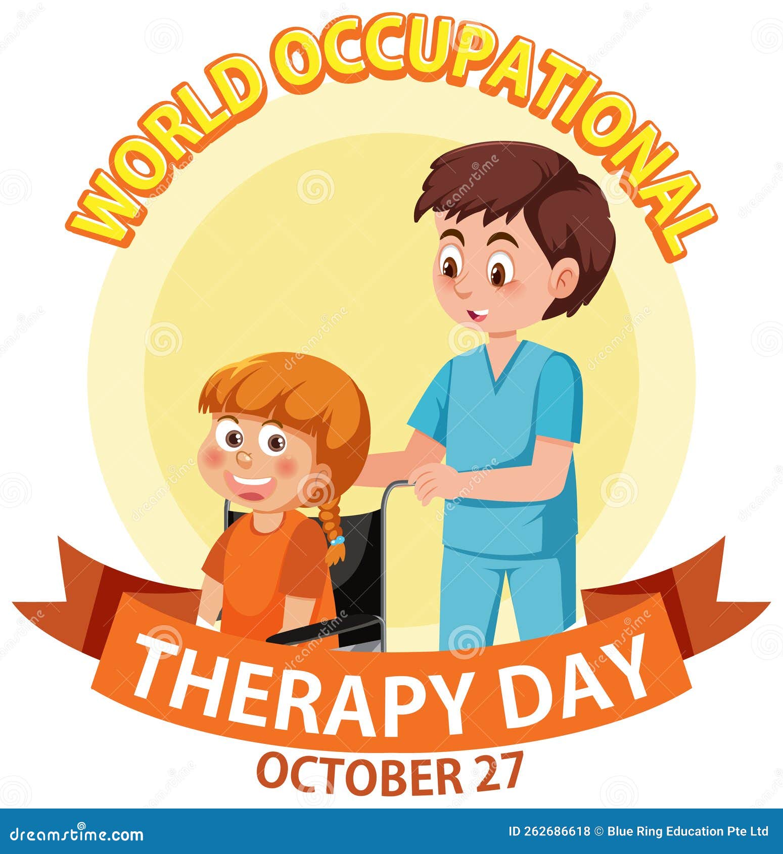 World Occupational Therapy Day Banner Design Stock Vector ...