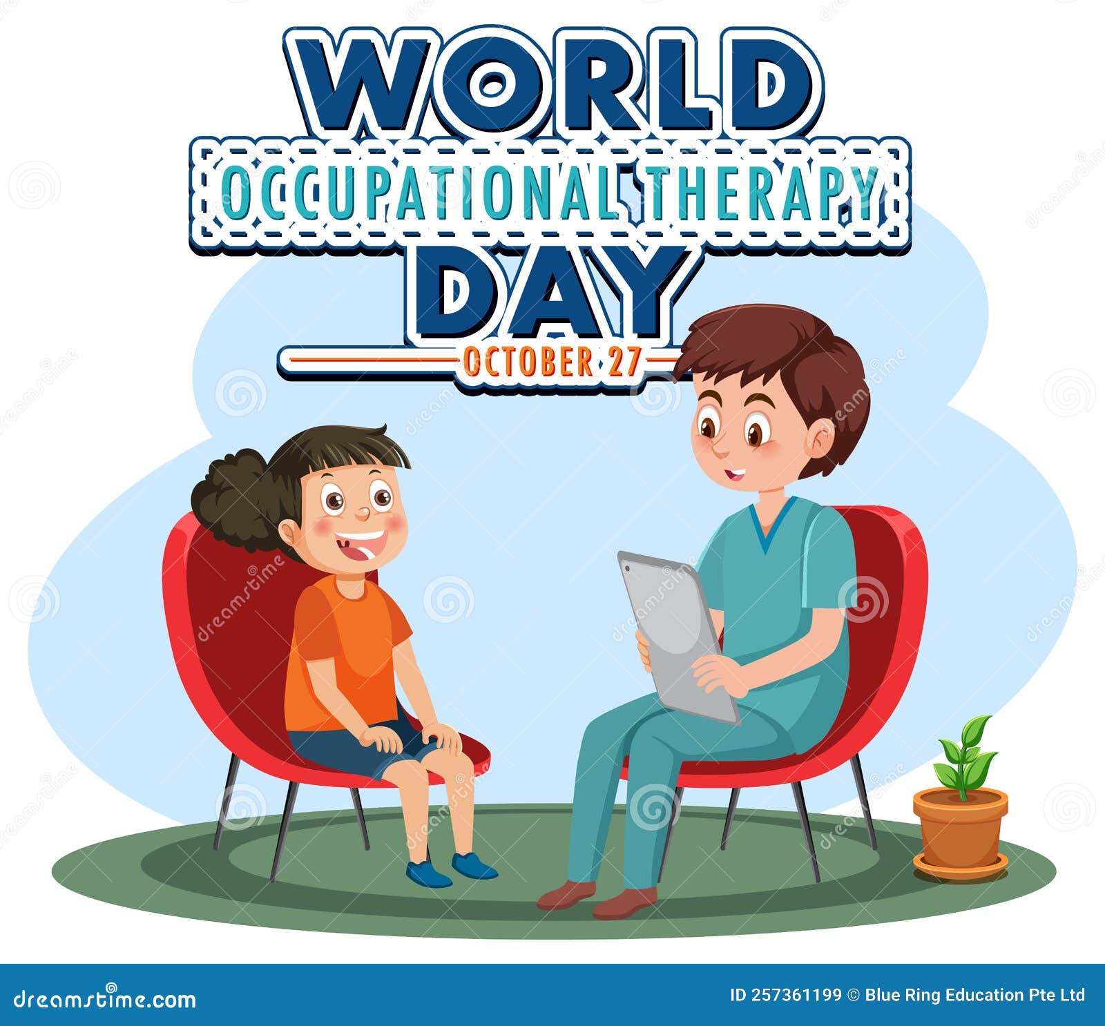World Occupational Therapy Day Text Design Stock Vector - Illustration ... World Occupational Therapy Day Text Design Stock Vector - Illustration ...