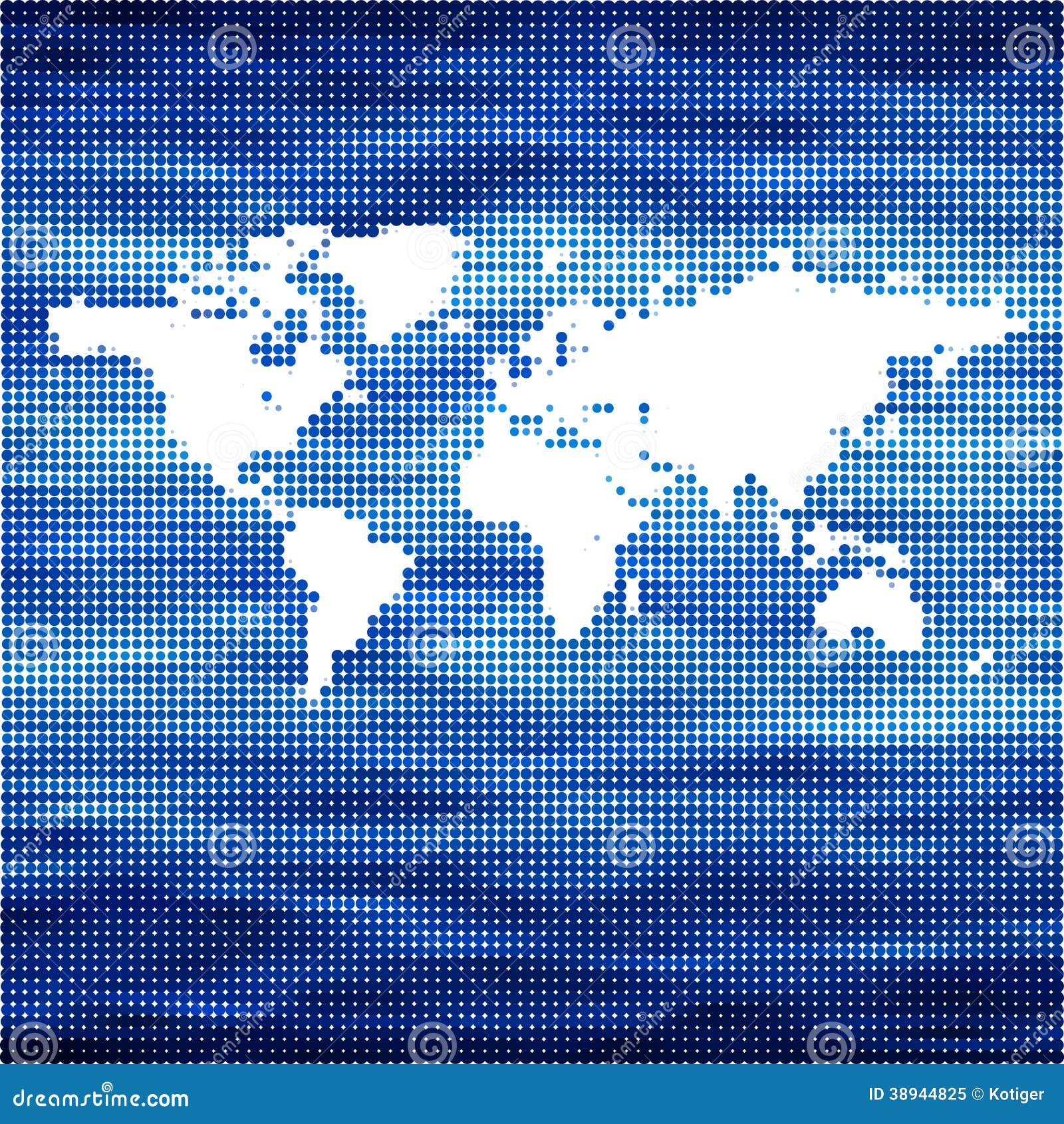 World Ocean Vector Map Concept Stock Vector - Illustration of globe ...