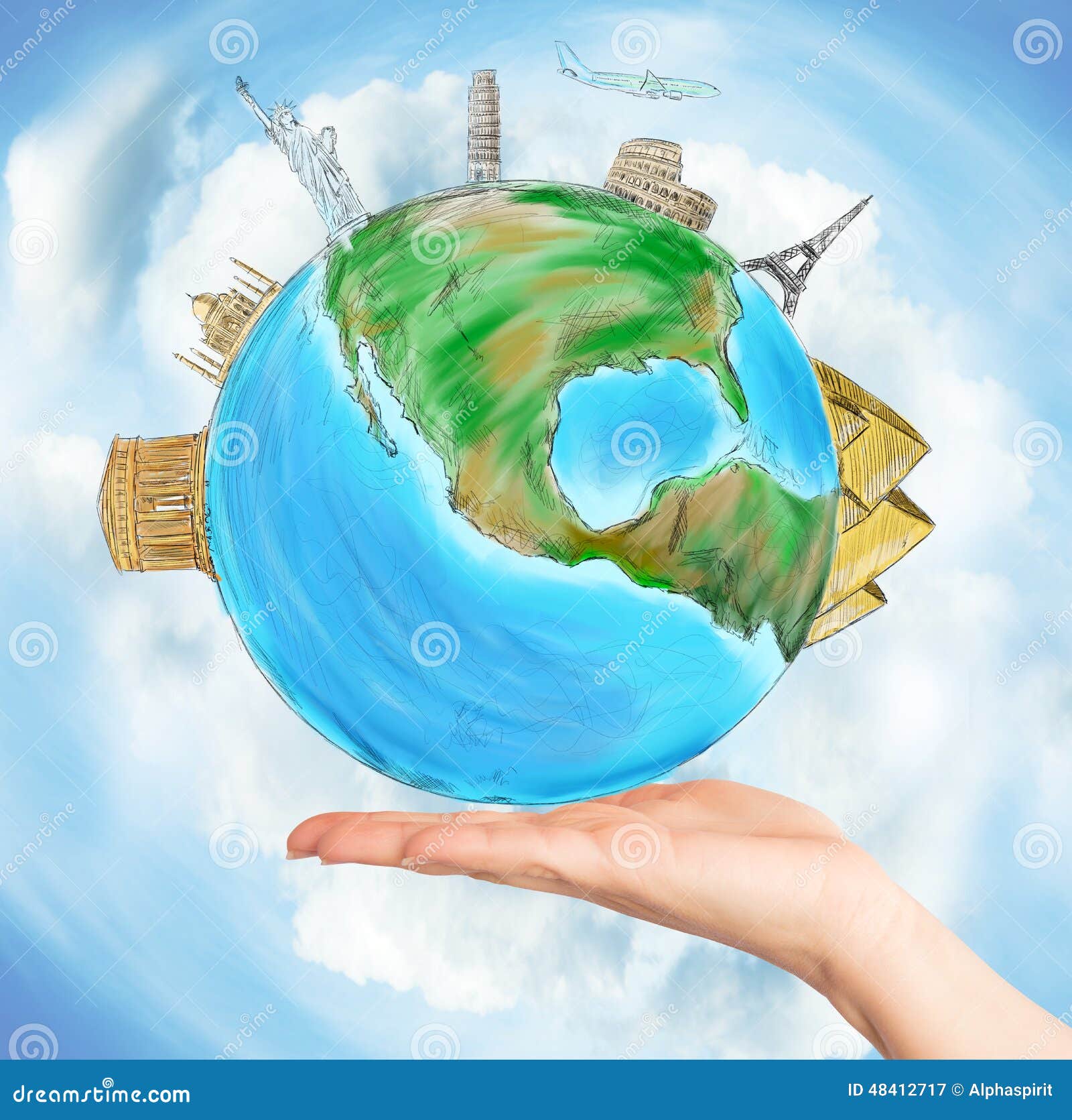 World in one hand stock image. Image of ecology, hand - 48412717