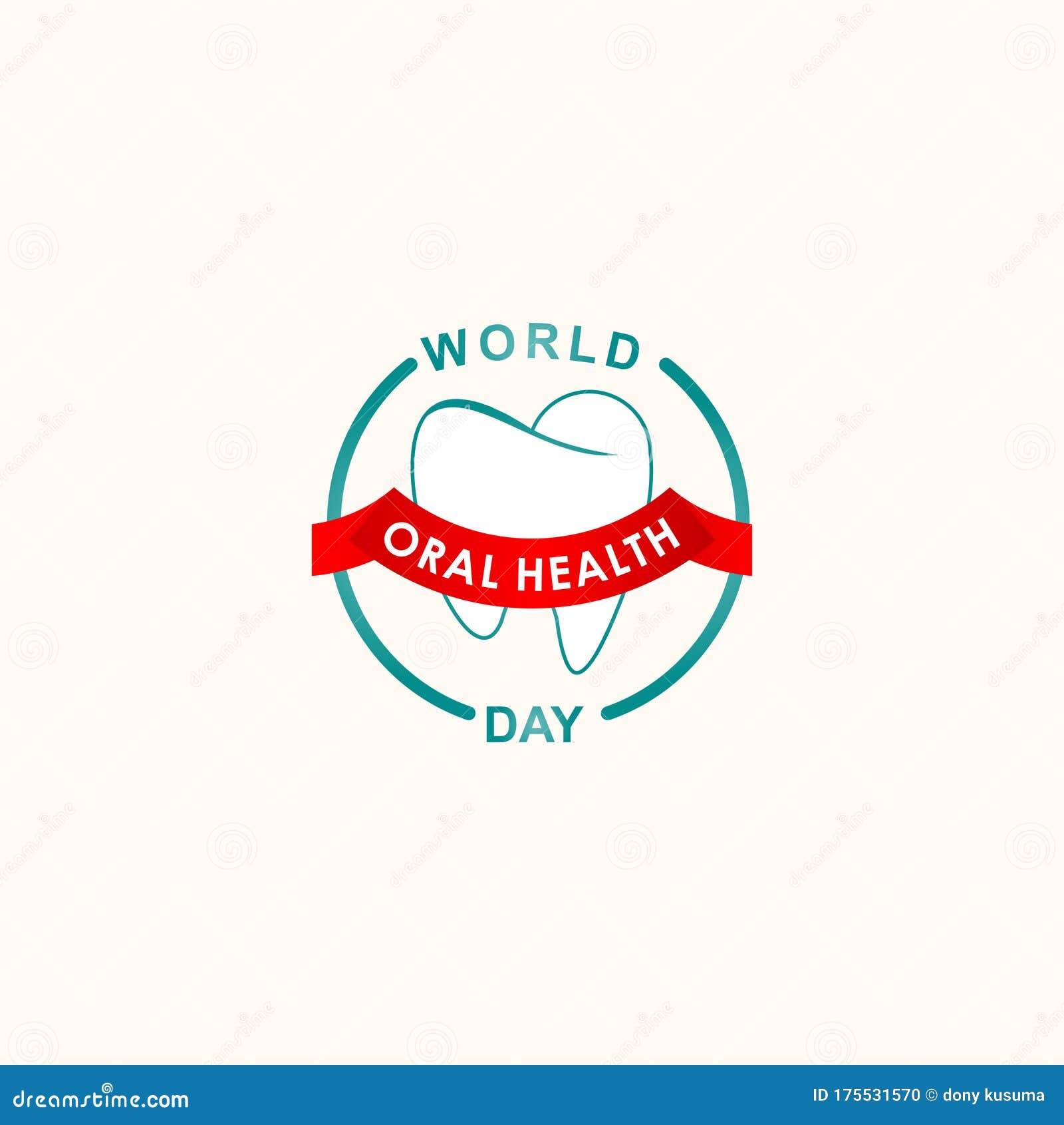 World Oral Health Day Vector For Banner Print Stock Vector