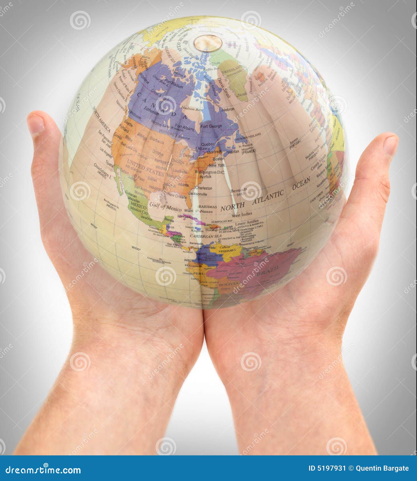 The world in our hands stock image. Image of americas - 5197931