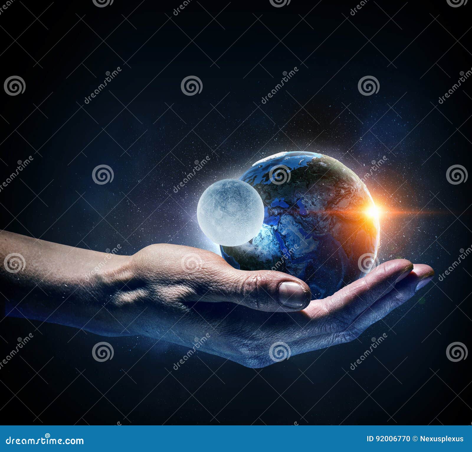 This world in our hands stock photo. Image of blue, nature - 92006770