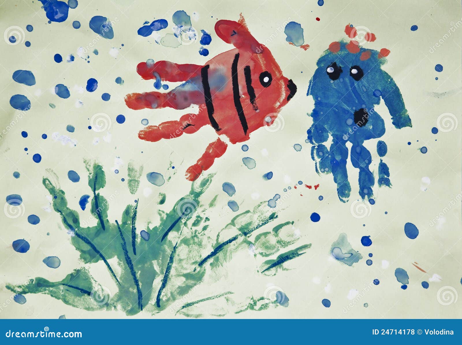 World Map Painted With Watercolors, Painted World Map On Royalty-Free ...