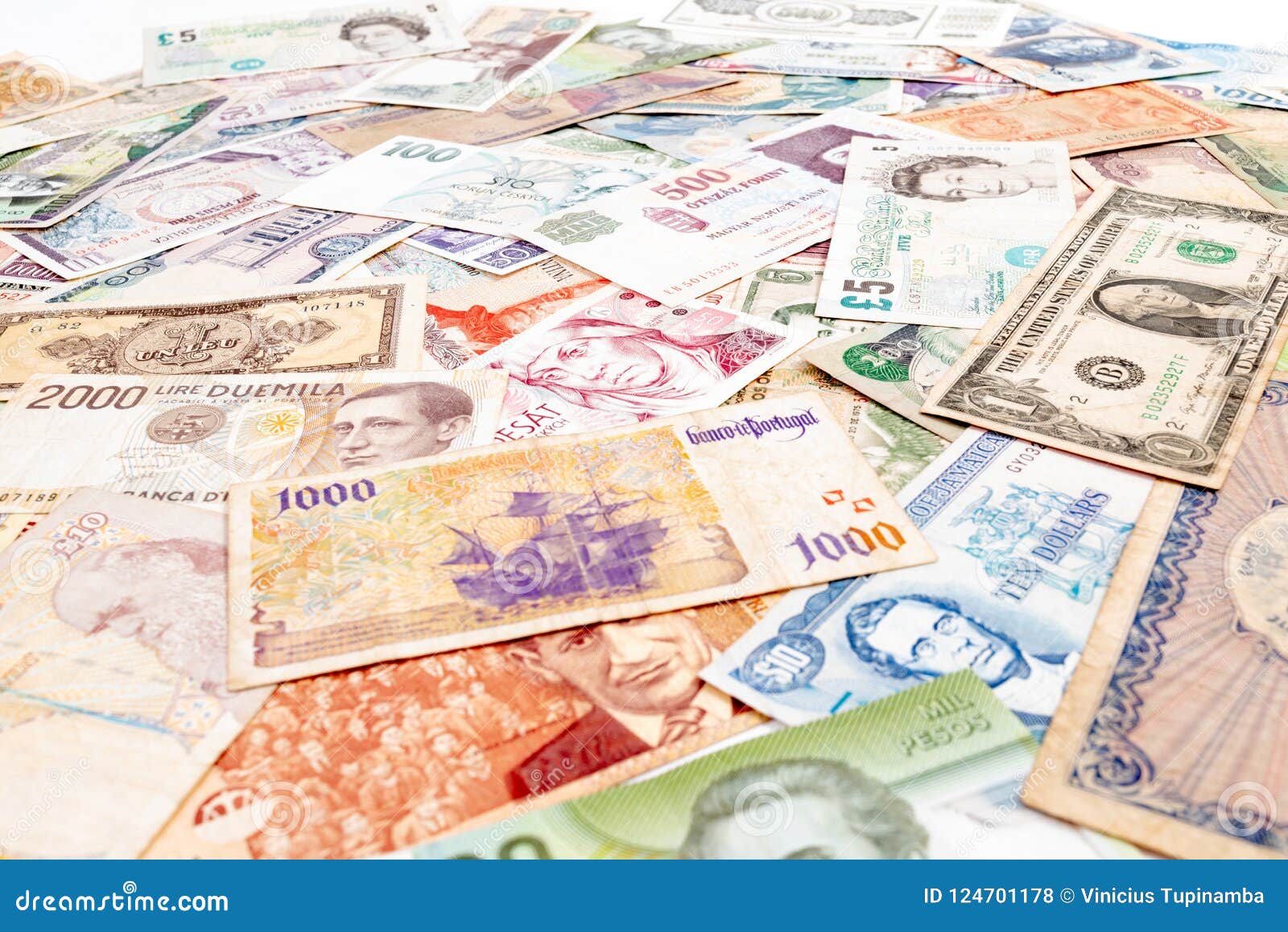 World paper bank stock photo. Image of bucks, money - 124701178