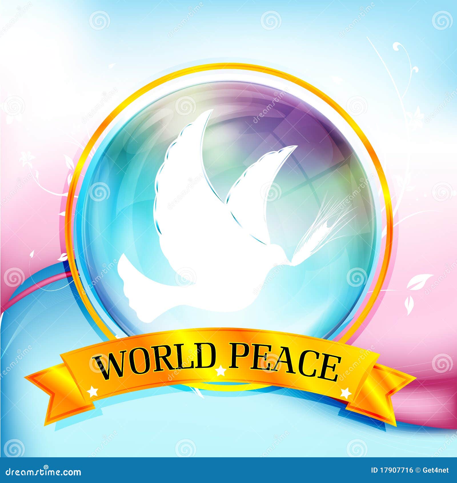 World Peace. Planet Earth Globe With Multiracial Handshake, Flat Vector ...