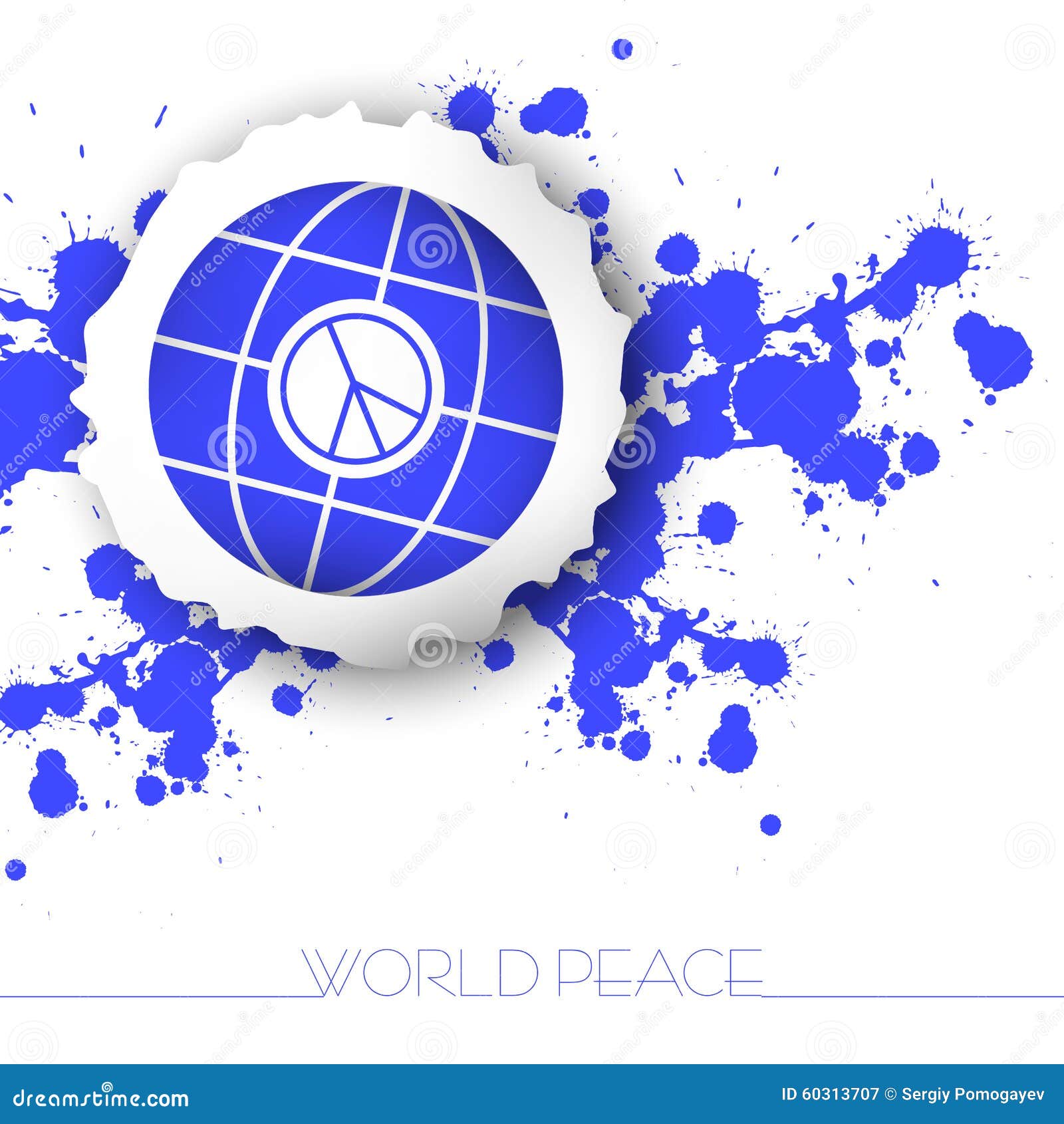 World Peace Abstract Background Stock Vector - Illustration of spray ...