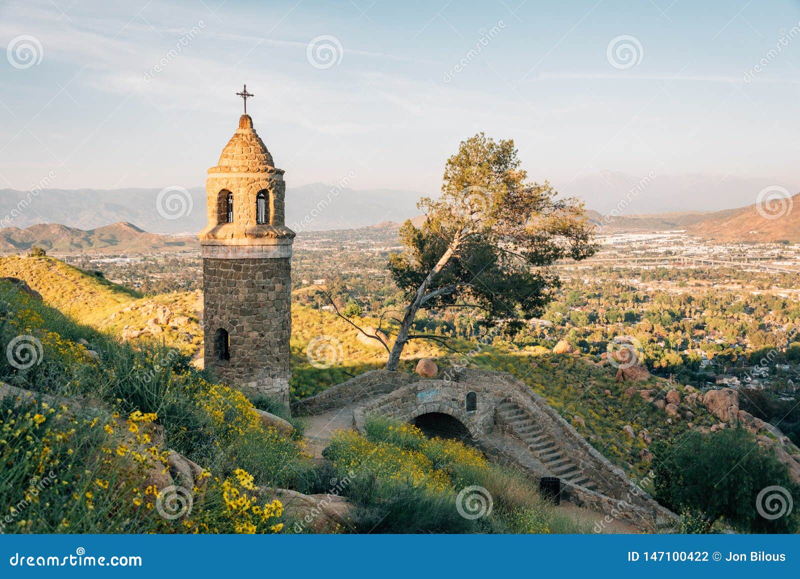The World Peace Bridge on Mount Rubidoux, in Riverside, California ...