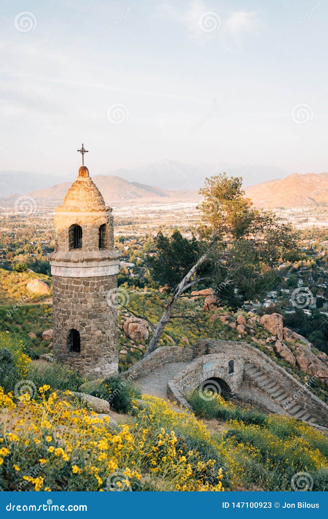 The World Peace Bridge on Mount Rubidoux, in Riverside, California ...