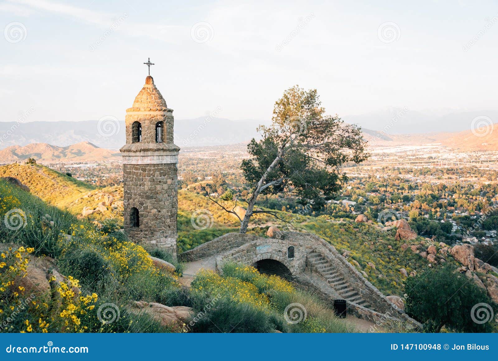 The World Peace Bridge on Mount Rubidoux, in Riverside, California ...