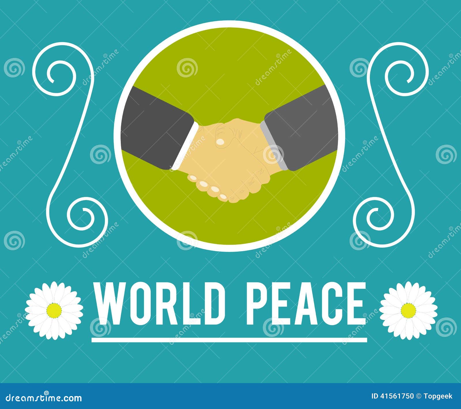 World peace concept stock vector. Illustration of globe - 41561750