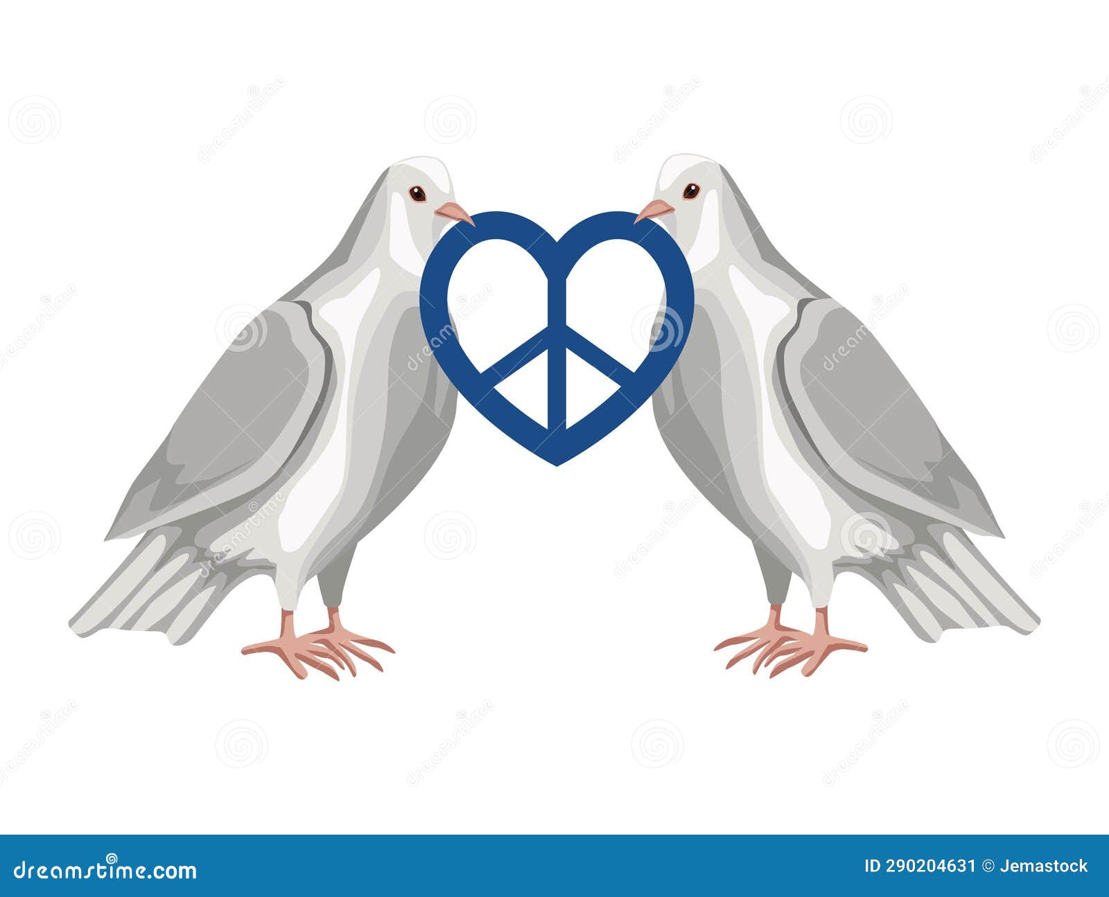 World peace day doves stock vector. Illustration of vector - 290204631